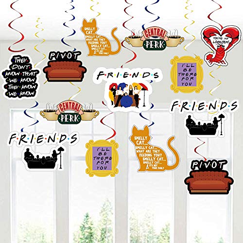 30Ct Friends TV Show Party Hanging Decorations, Friends Theme Friends Fan Birthday Party Decorations Supplies