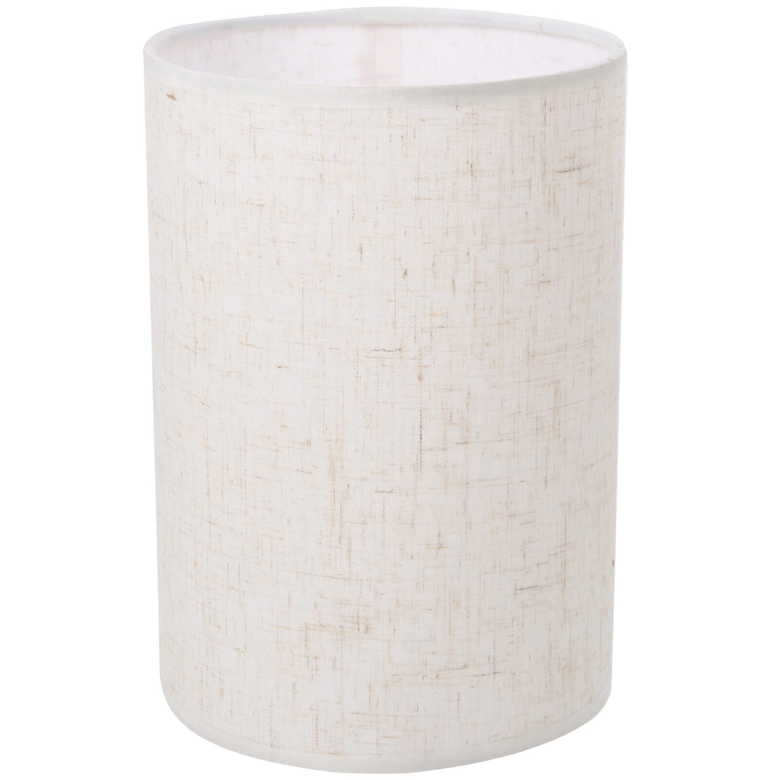 MAGICLULU 1Pcs Linen Lampshade Cylinder Linen Fabric Lamp Shade Natural Linen Lamp Shades for Table Lamp Wall Floor Light