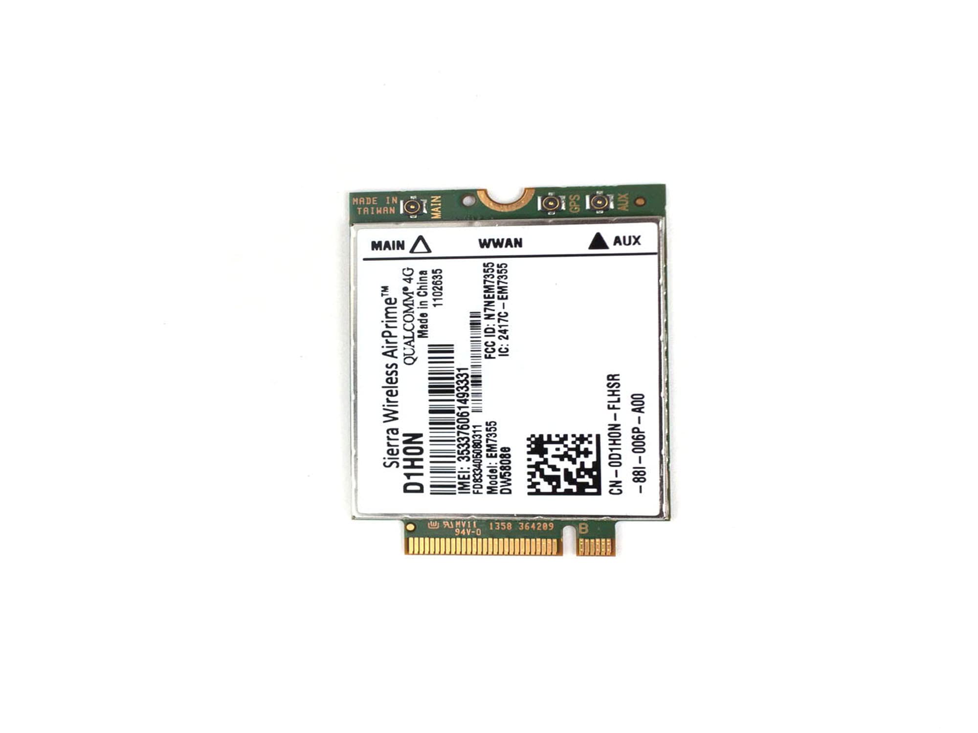 Ebid Dealz Replacement for DW5808e EM7355 Sierra Wireless Airprime Qualcomm 4G Card Dell D1H0N 0D1H0N CN-0D1H0N