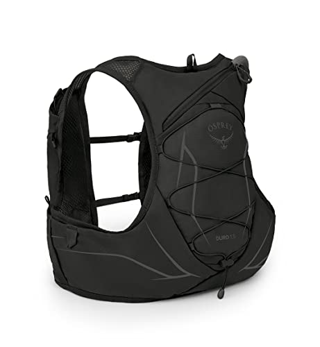 Osprey Duro 1.5L Men's Running Hydration Vest with Hydraulics Reservoir, Dark Charcoal Grey, Small