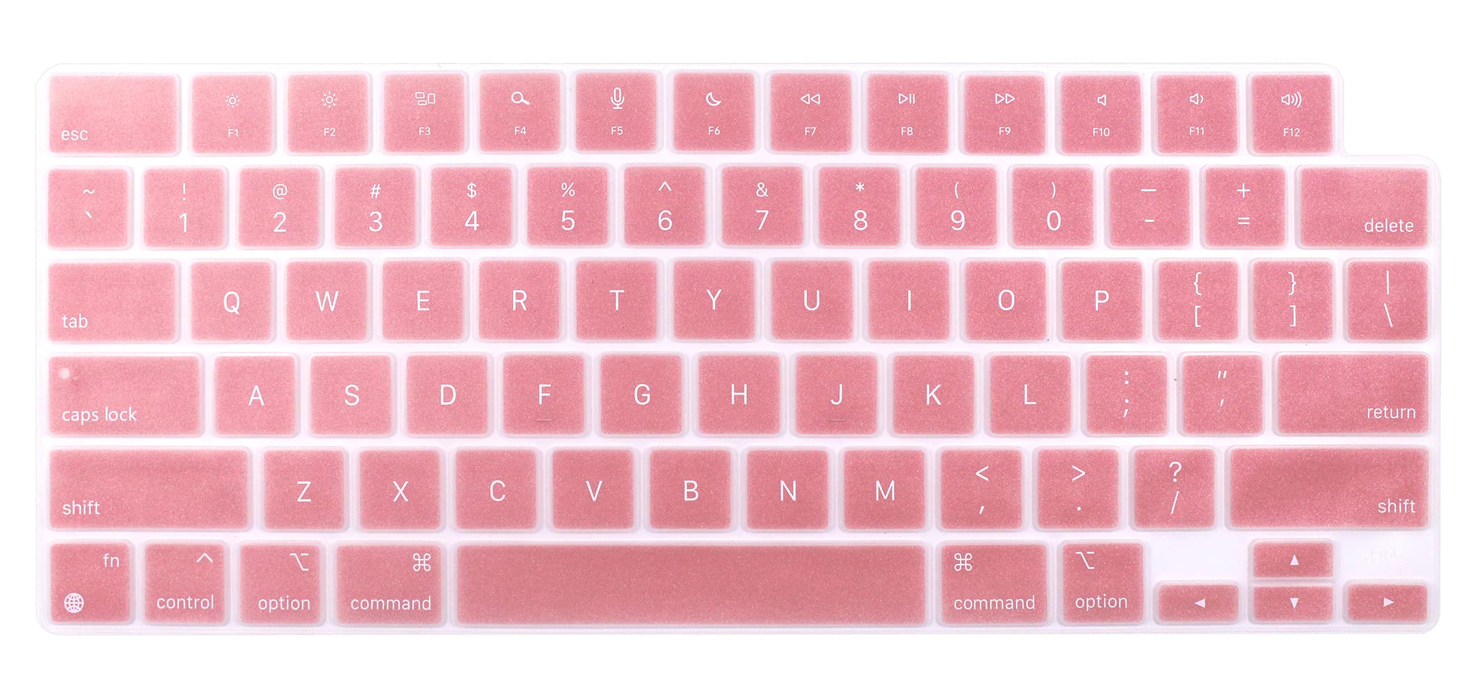 Keyboard Cover Compatible for MacBook Air 15 M2 A2941, 2022 MacBook Air 13.6 inch M2 A2681, 2021-2023 Release MacBook Pro 14/16 M3/M2/M1 Pro/Max A2918 A2992 A2779 A2442 A2991 A2780 A2485 (Rose Gold)