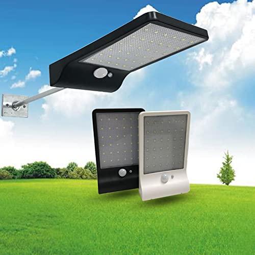 Solar Garden Lights 36 Solar Wall Lamp Outdoor LED Solar Light Waterproof PIR Motion Sensor Garden Lamp Multi-Modes,1,Black Body