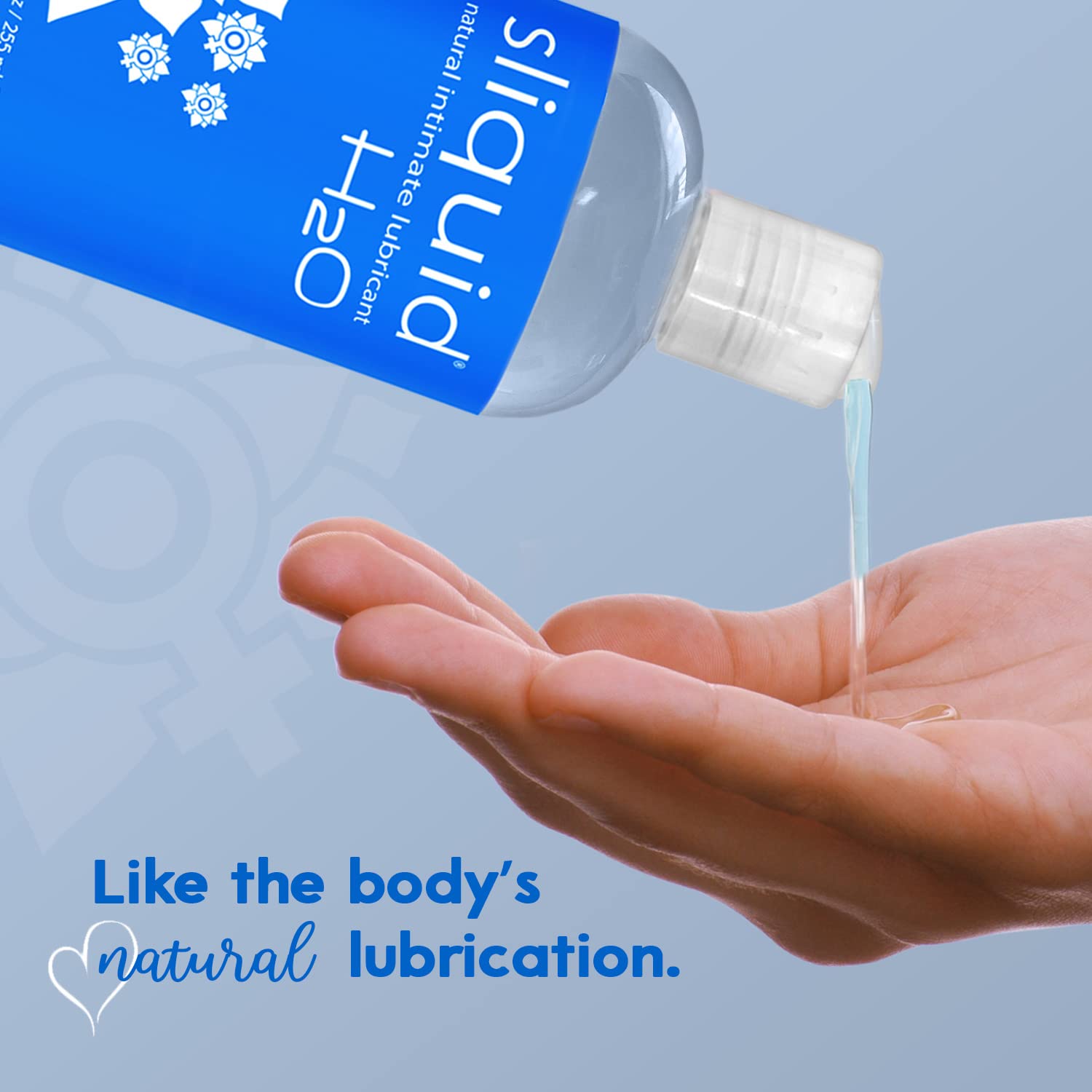 Sliquid Naturals Water-Based Lube for Women/Men/Couples - Sliquid H2O 8.5 Oz and Sliquid Sassy 8.5 Oz Personal Lubricant Set, Non-Staining, Unscented, Unflavored (2 Piece Set)