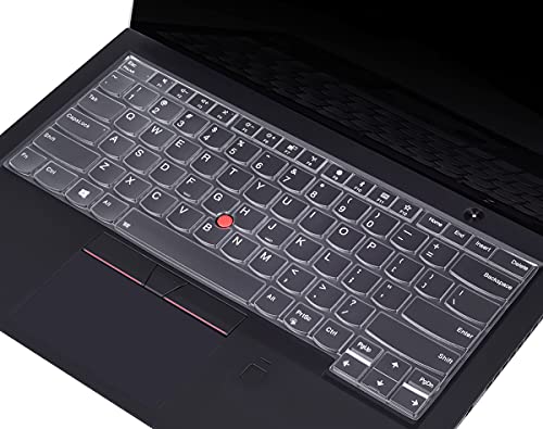 Keyboard Cover Skin Protector for 14" Lenovo ThinkPad X1 Carbon Gen 8/7/6/5 2020-2017,Lenovo ThinkPad X1 Yoga 2rd/3rd/4th/Thinpad T490 T490s T480 T480S[NOT for 2021 Lenovo ThinkPad X1 Carbon Gen 9]