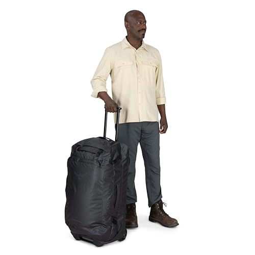 Osprey Transporter 90L Wheeled Travel Duffel Bag, Black, One Size