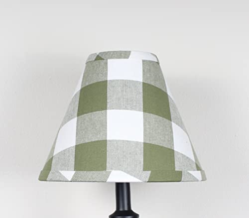 Home Collections by Raghu Buffalo Check Sage 10" Lamp Shade