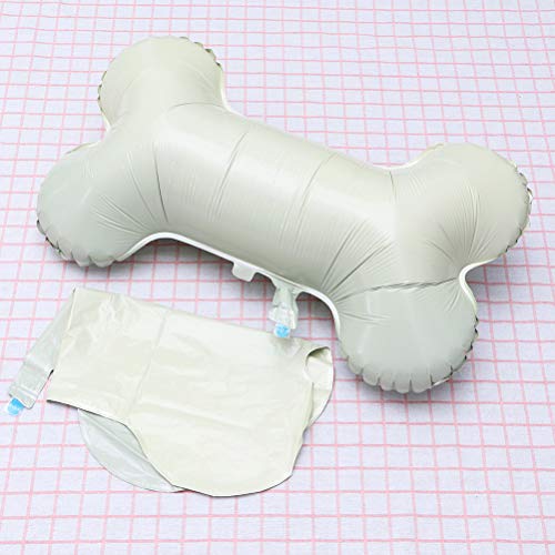 JANOU 6Pcs Bone Shaped Balloons Foil Helium Aluminum Balloons for Pets Dog Party Suppliers