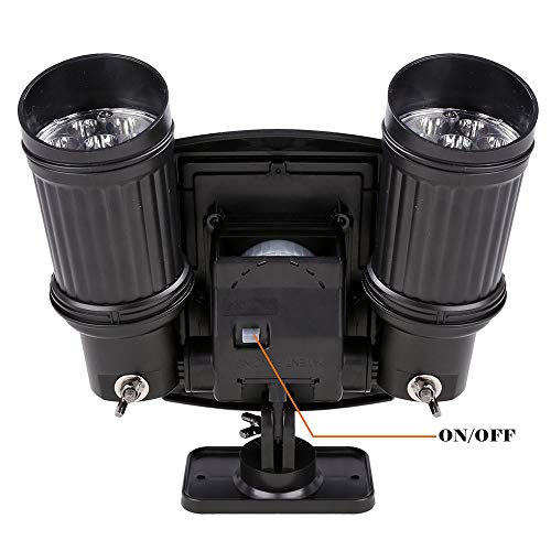ALOOVOO 14 LED Solar Lamp PIR Motion Detector Door Wall Light Outdoor Wall Lamp Security Spot Lighting LED Dual Light