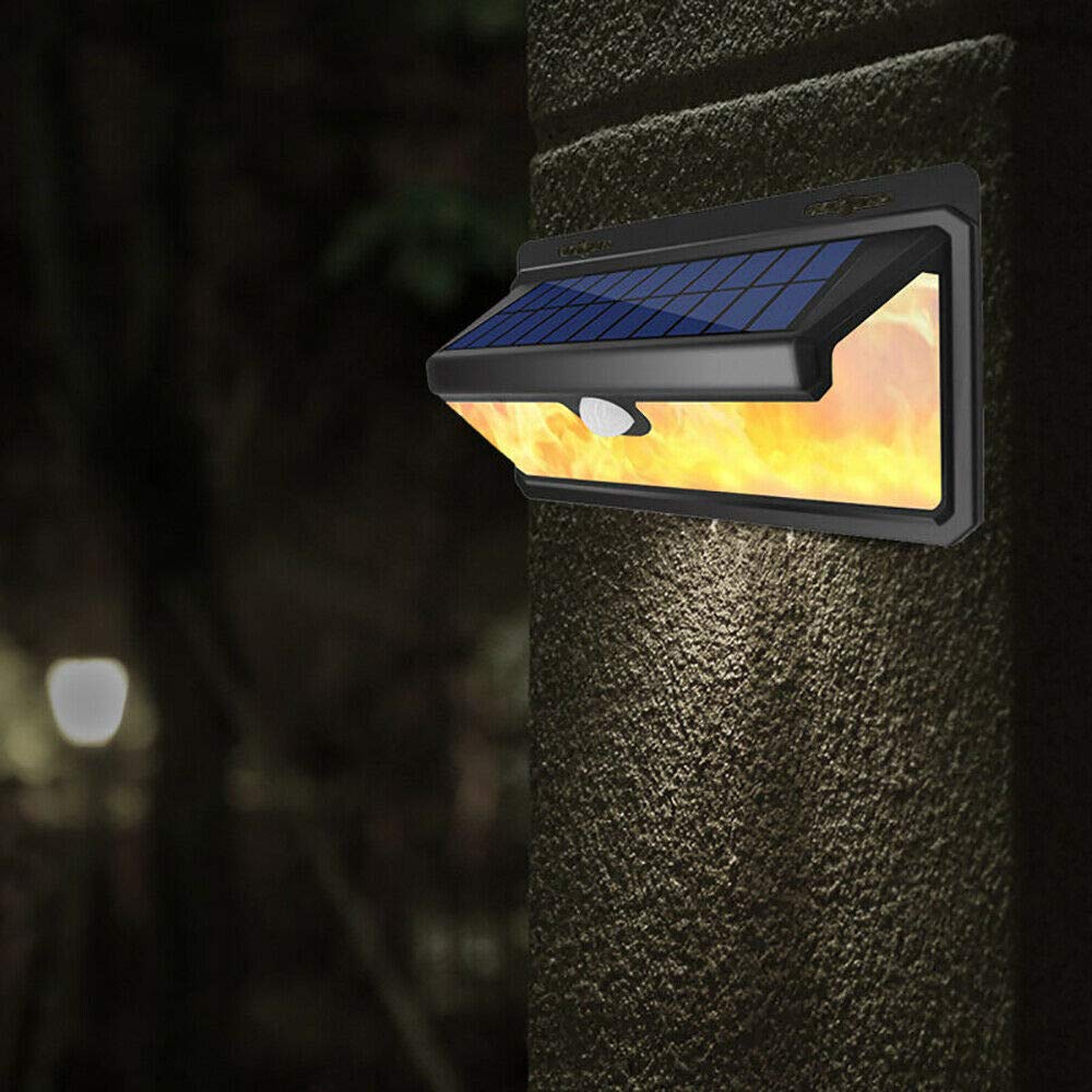 cjc Solar Lights Outdoor 150 LED Solar PIR Motion Sensor Lights Waterproof with Wide Angle for Garden Patio Garage Yard Front Door