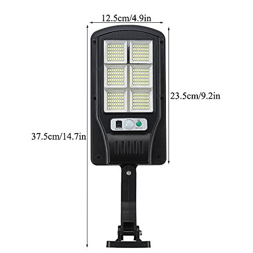AKSPET Lights 1pack LED COB Solar Light IP65 Waterproof PIR Motion Sensor Remote Control Garden Outdoor Lighting Solar Street Lamp with Lamp Pole Household Bulbs (Color : Style 2)