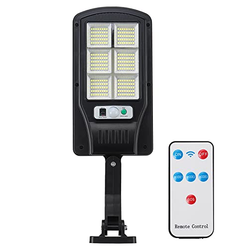 AKSPET Lights 1pack LED COB Solar Light IP65 Waterproof PIR Motion Sensor Remote Control Garden Outdoor Lighting Solar Street Lamp with Lamp Pole Household Bulbs (Color : Style 2)