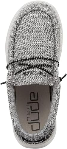 Hey Dude Boy's Wally Youth Stretch Yin Yang Size 2 | Boy’s Shoes | Boy's Lace Up Loafers | Comfortable & Light-Weight…