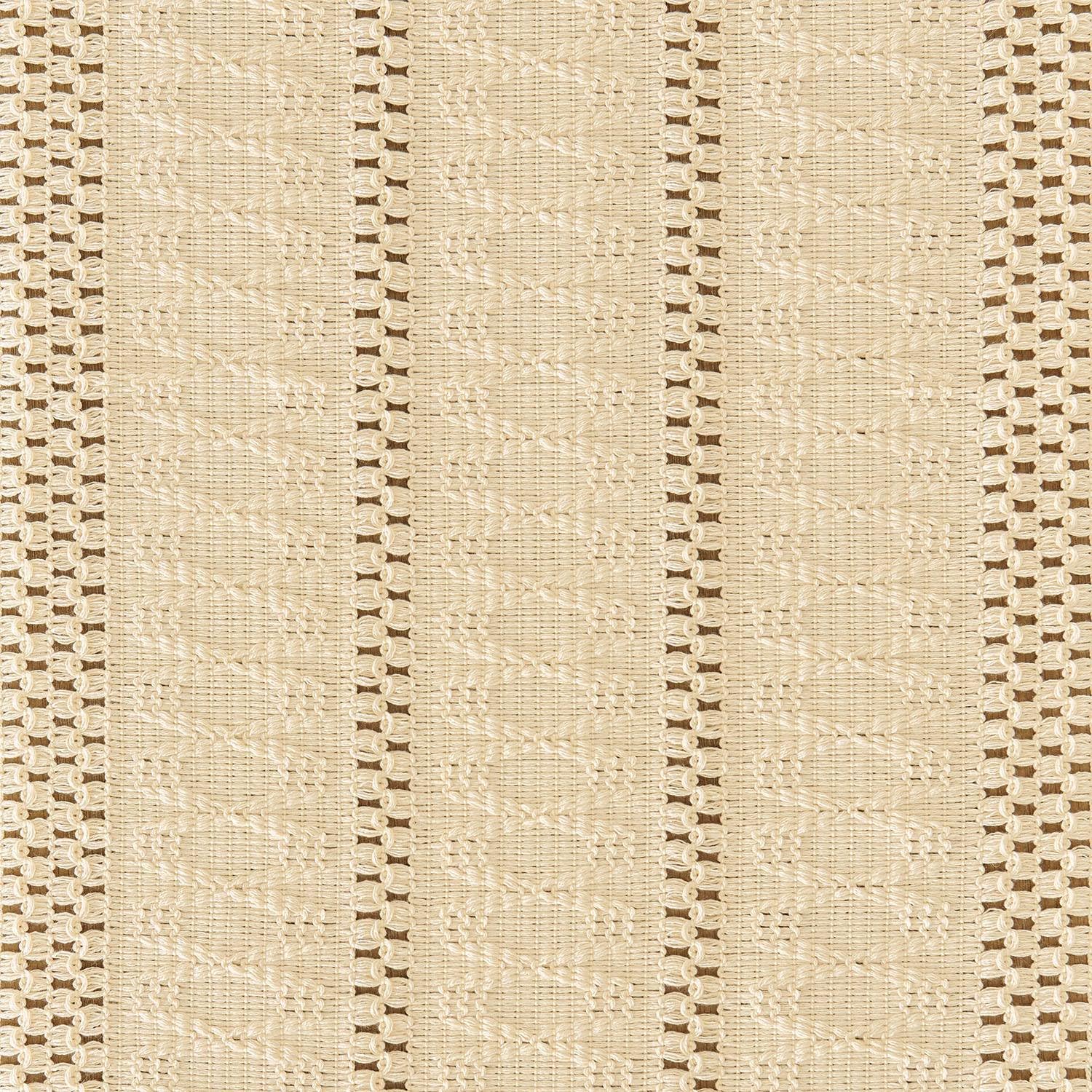 ZeeMart Macrame Style Boho Table Runner, Beige Table Runners 72 Inches Long, Farmhouse Woven Home Decor, 12x72 Inch, Beige