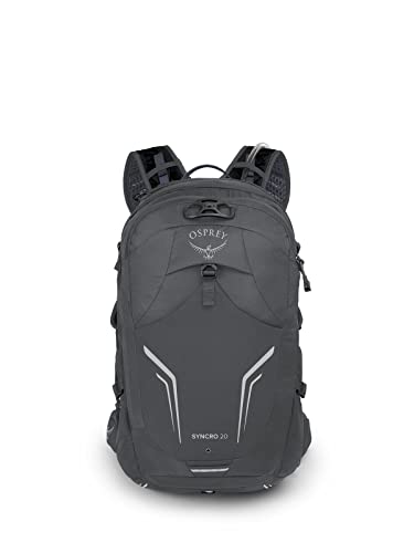 Osprey Syncro 20L Men's Hiking Backpack with Hydraulics Reservoir, Coal Grey