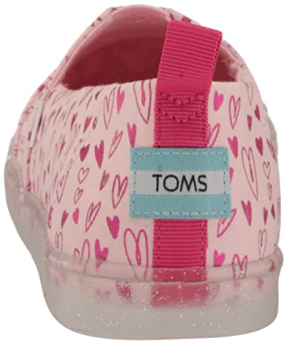 TOMS Girls Alpargata Loafer Flat, Pastel Pink, 2 Big Kid