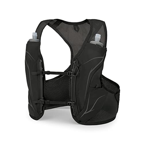 Osprey Duro LT Men's Running Hydration Vest with Hydraulics Soft Flasks, Dark Charcoal Grey, Small