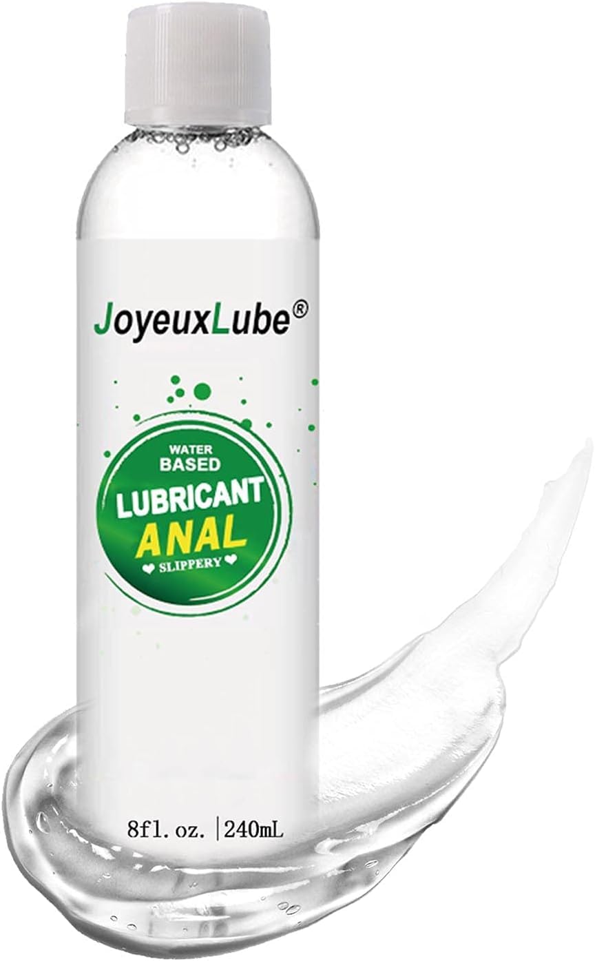 Water-Based Anal Lube 8fl.oz Desensitizing Anal Lubricant Long Lasting Smooth Slippery for Men Women Couples with Discreet Package