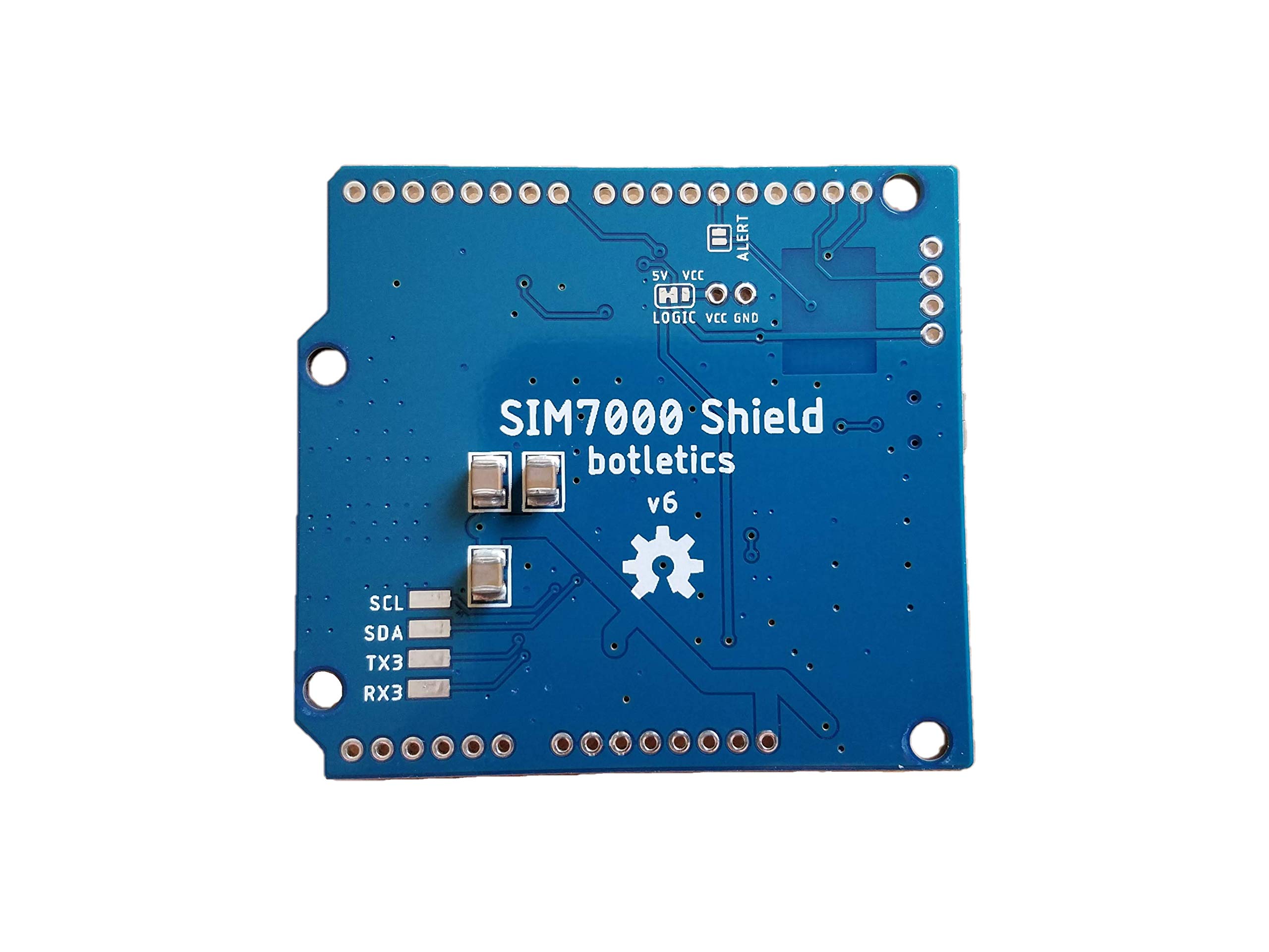 Botletics SIM7000 LTE CAT-M1 NB-IoT Cellular + GPS + Antenna Shield Kit for Arduino (SIM7000A)