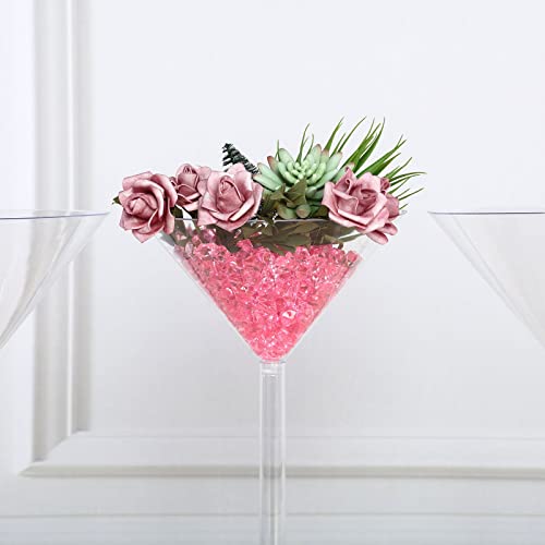 Efavormart 4 Sets of Wholesale Plastic Sturdy Centerpiece XL Martini Cup Stand Tabletop Decor Wedding Party Event Decoration