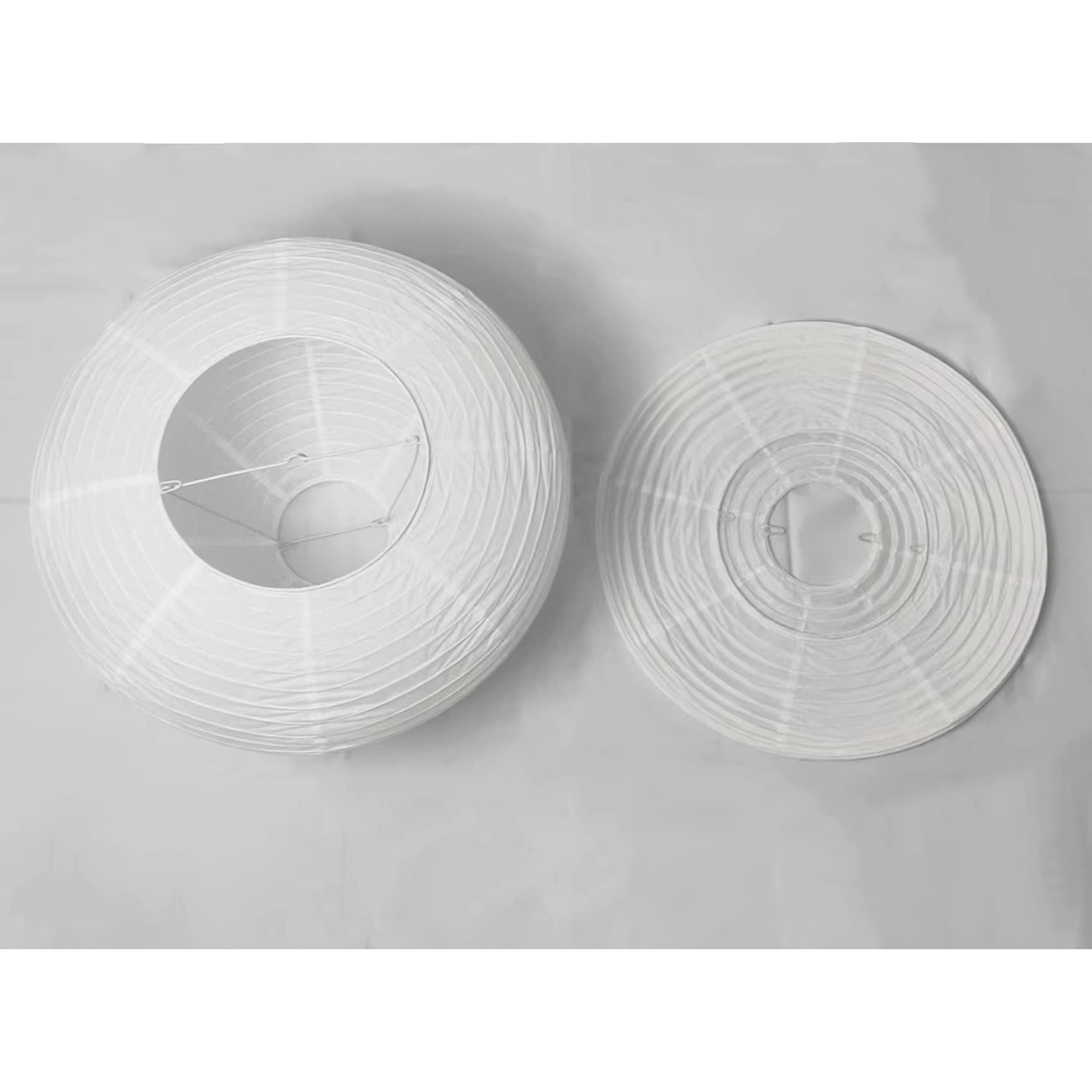 Henjjras Mushroom Paper Lampshade(17inch), White Folding Lampshade,Interior Trim Lampshade,Paper Ceiling Lamp Shade