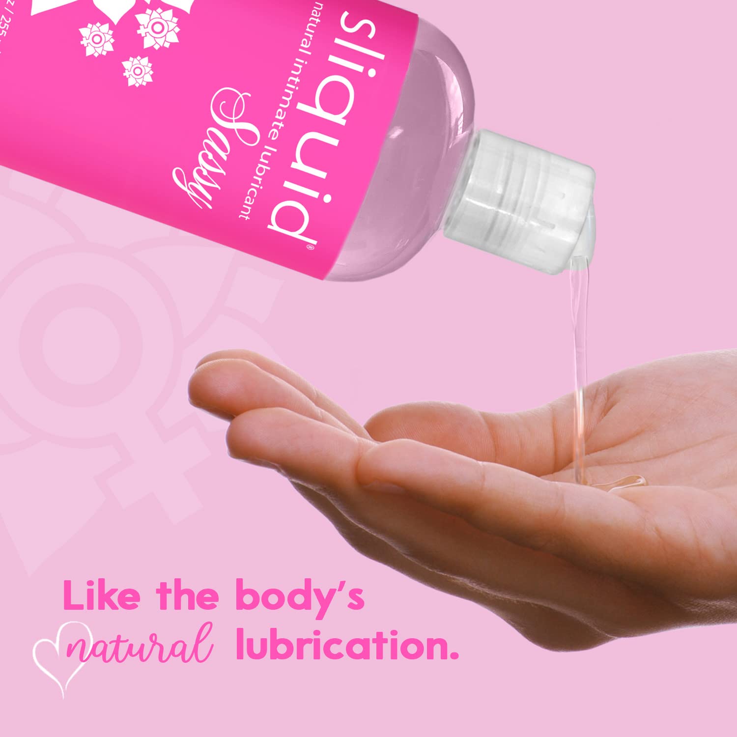 Sliquid Sassy Water-Based Lube - Thick, Long-Lasting Gel, Natural Lube for Women/Men/Couples, Unscented, 8.5 Fl Oz