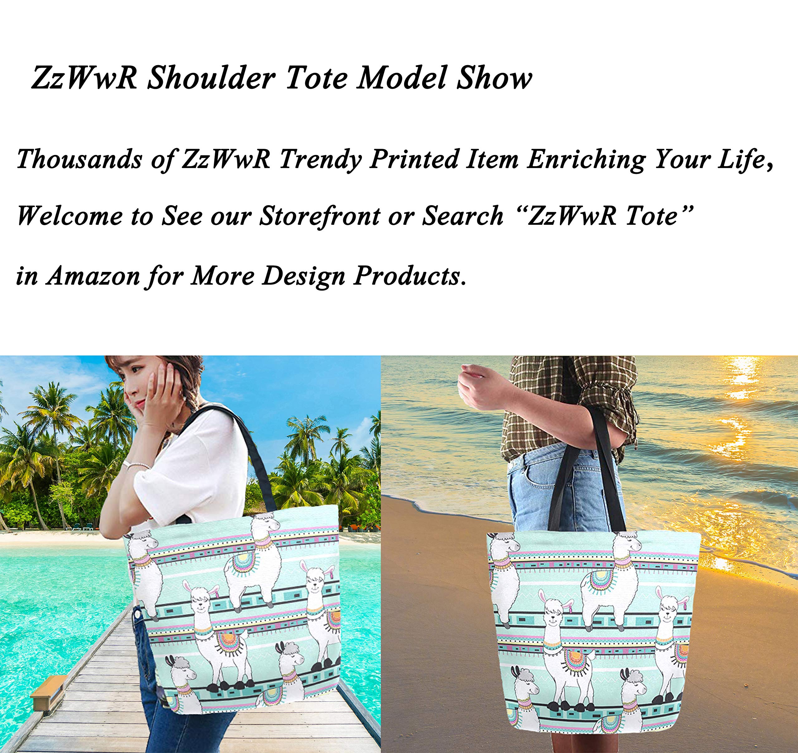 ZzWwR Cute Soccer and Football Balls Pattern Large Canvas Gym Beach Travel Reusable Grocery Shopping Tote Bag Foldable Handbag,Black White