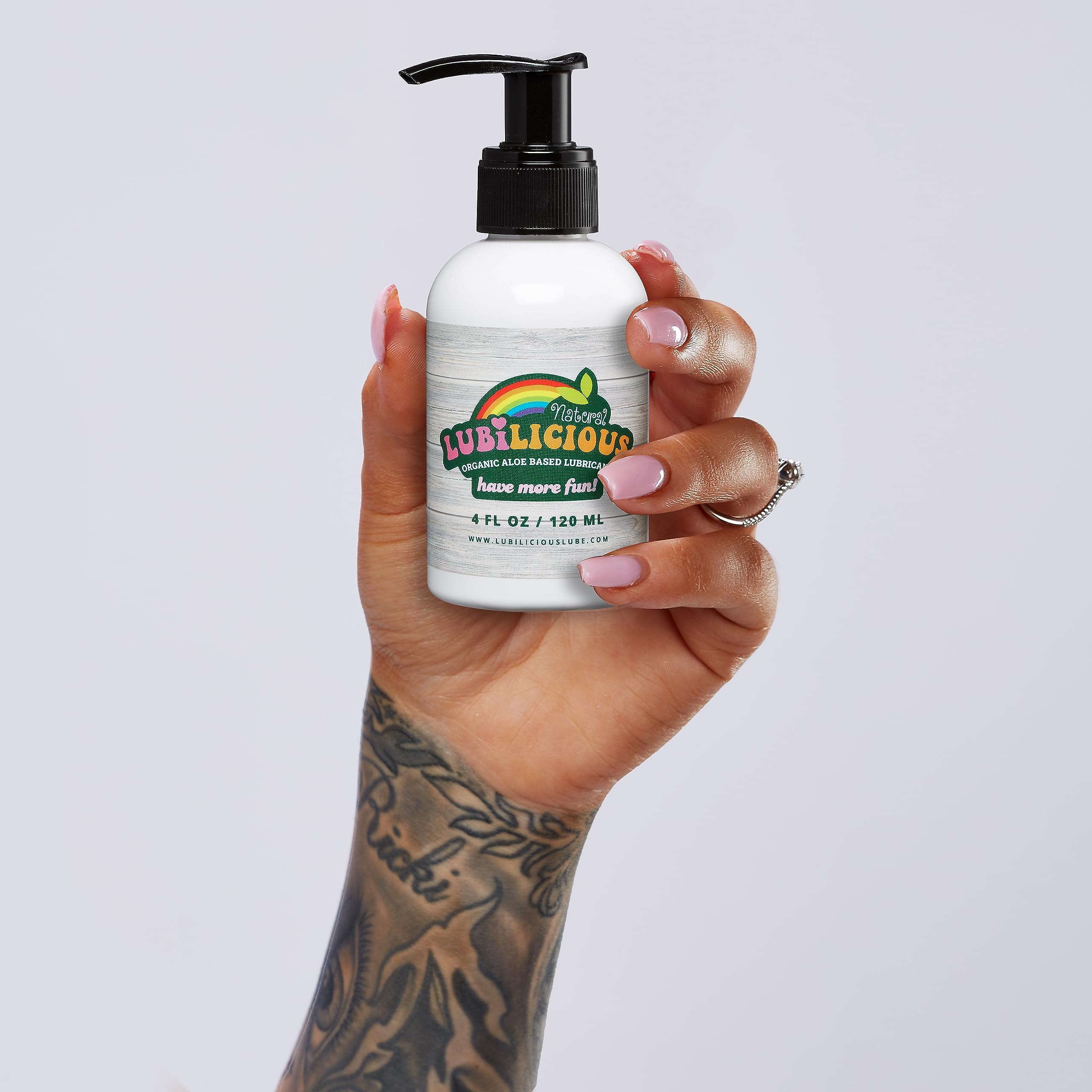 Lubilicious Organic Aloe Water Based Personal Lubricant - Natural Lube - Aloe Lube - Natural Lubricant - Water Based Lube Gel Glycerin Paraben Free - Personal Lube