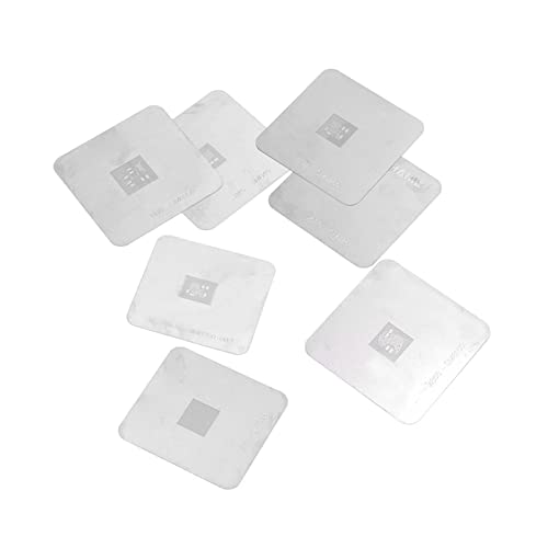 BGA Reballing Stencil, Easy to Operate Stainless Steel Phone Tin Planting Set for Mobile Phone for Qualcomm 7 Pieces