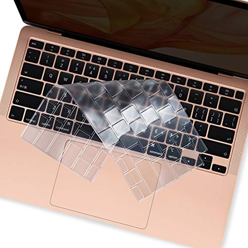 VFENG Premium Ultra Thin Soft Keyboard Cover Skin for 2020+ MacBook Air 13-Inch 13" with Magic Keyboard (Model Number: A2337/A2179), US Version