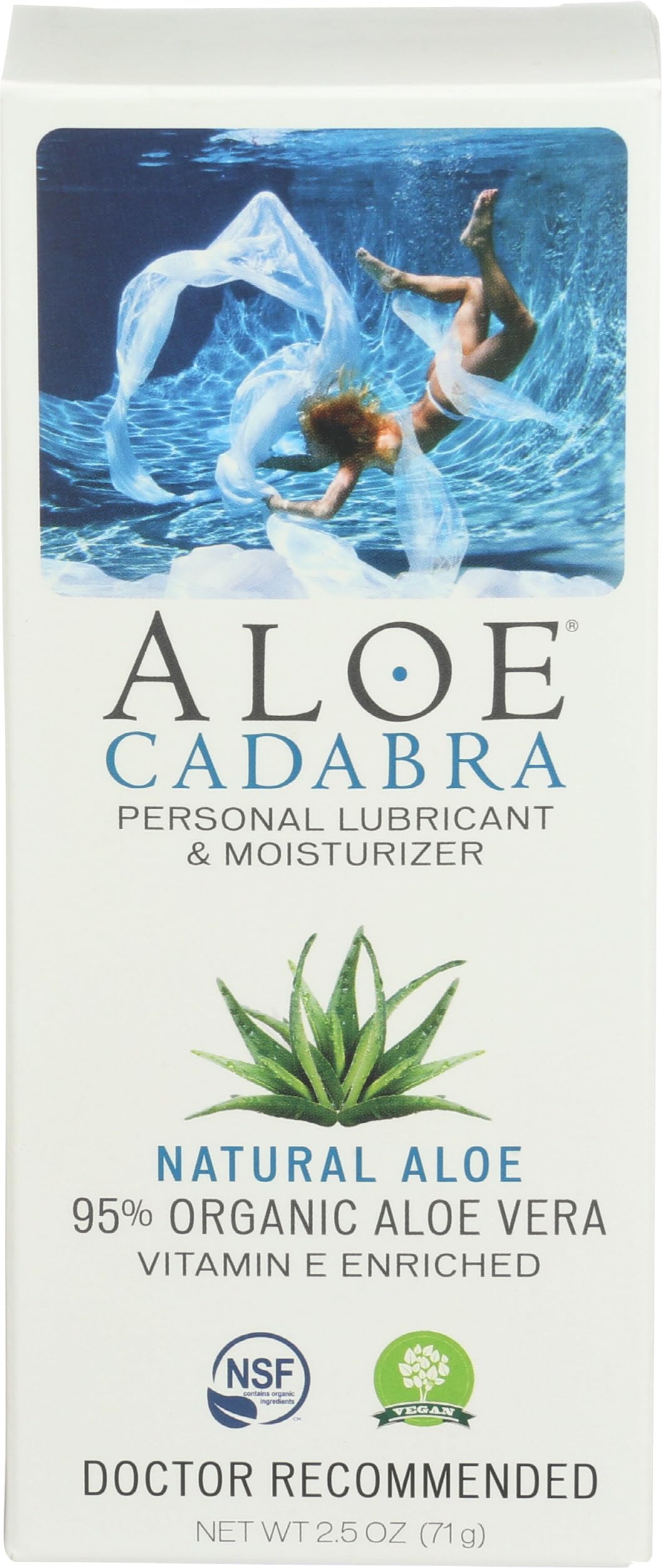 Aloe CADABRA Organic Natural Personal Lubricant, 2.5 OZ