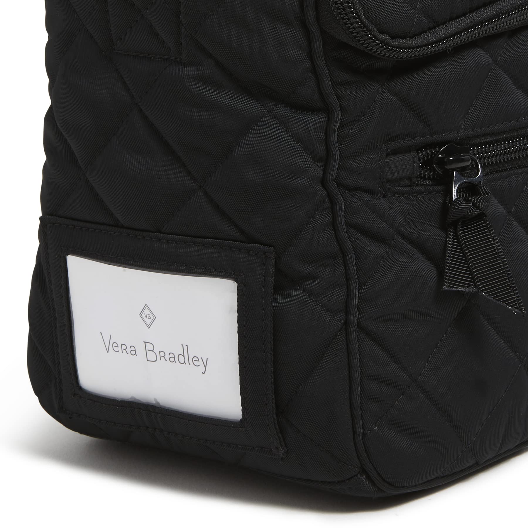 Vera Bradley Women's Performance Twill Crossbody Lunch Tote, Black, One Size