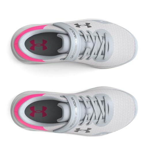 Under Armour Girls' Pursuit 3 Alternate Closure, Halo Gray/Metallic Silver, 2 Medium US