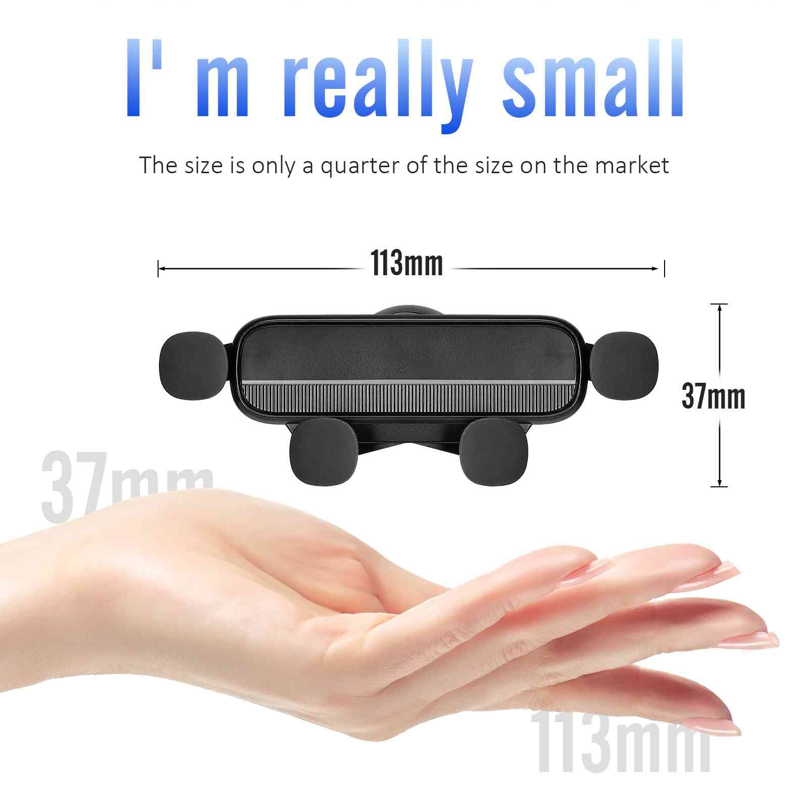 Phone for Car Phone Holder [Upgraded Design] Mini Phone Holder Car for iPhone/Smartphone Air Vent Clip Auto Lock Car Cell Phone Holder Cradle for Realme C15 Qualcomm Edition