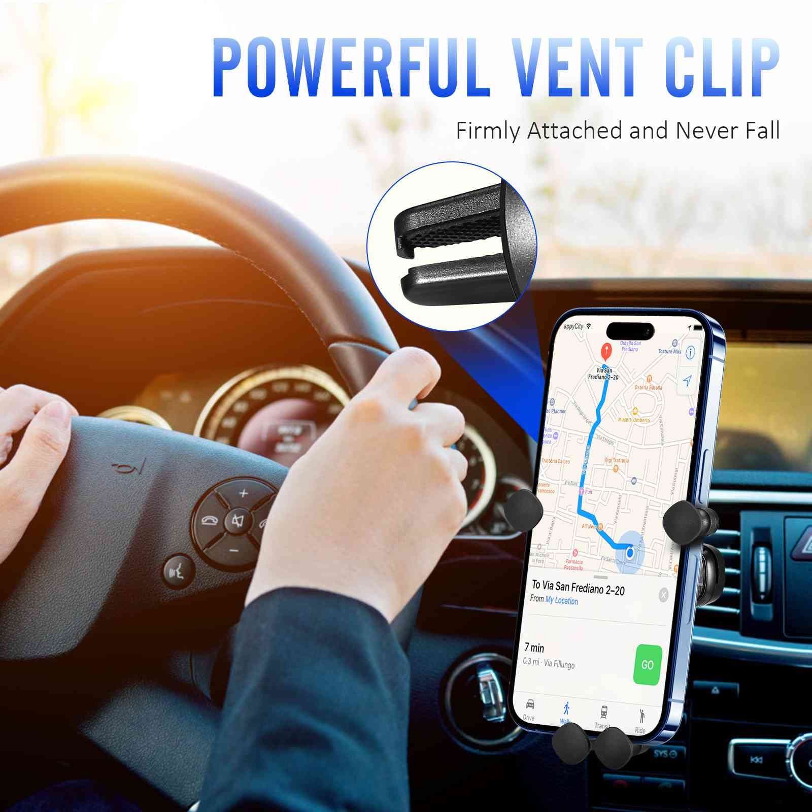 Phone for Car Phone Holder [Upgraded Design] Mini Phone Holder Car for iPhone/Smartphone Air Vent Clip Auto Lock Car Cell Phone Holder Cradle for Realme C15 Qualcomm Edition