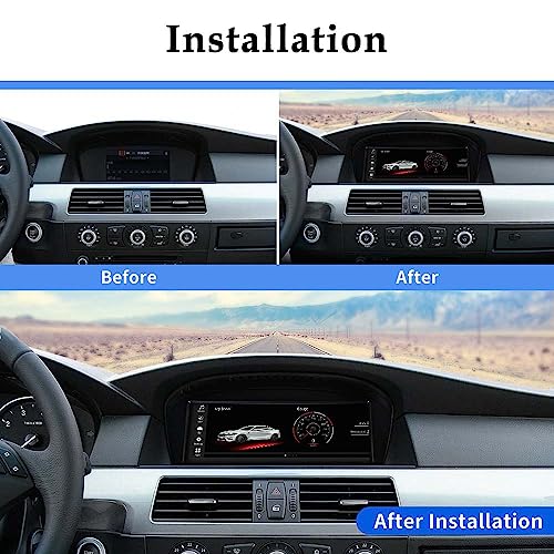 NAVIVOX Car Radio Stereo 8.8'' Android 11 Qualcomm 8-core 4GB+64GB Carplay Screen for BMW 5 Series E60/E61/E63/E64 CIC System Android Auto Display