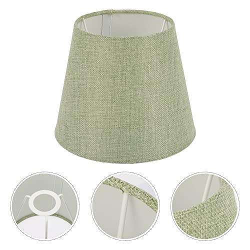 Replacement Barrel on Light Tapered,lampshades Bulb Decorative Office Cm Shade, Shade: Pendant Bedroom Green Room Linen Clip Lampshade Small Desktop Chandelier Lamp