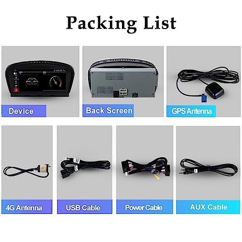 NAVIVOX Car Radio Stereo 8.8'' Android 11 Qualcomm 8-core 4GB+64GB Carplay Screen for BMW 5 Series E60/E61/E63/E64 CIC System Android Auto Display