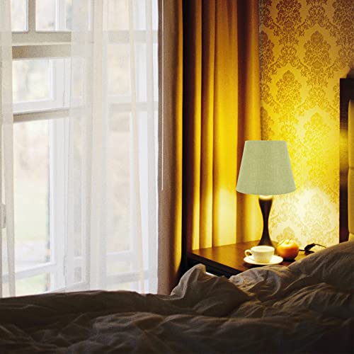 Replacement Barrel on Light Tapered,lampshades Bulb Decorative Office Cm Shade, Shade: Pendant Bedroom Green Room Linen Clip Lampshade Small Desktop Chandelier Lamp