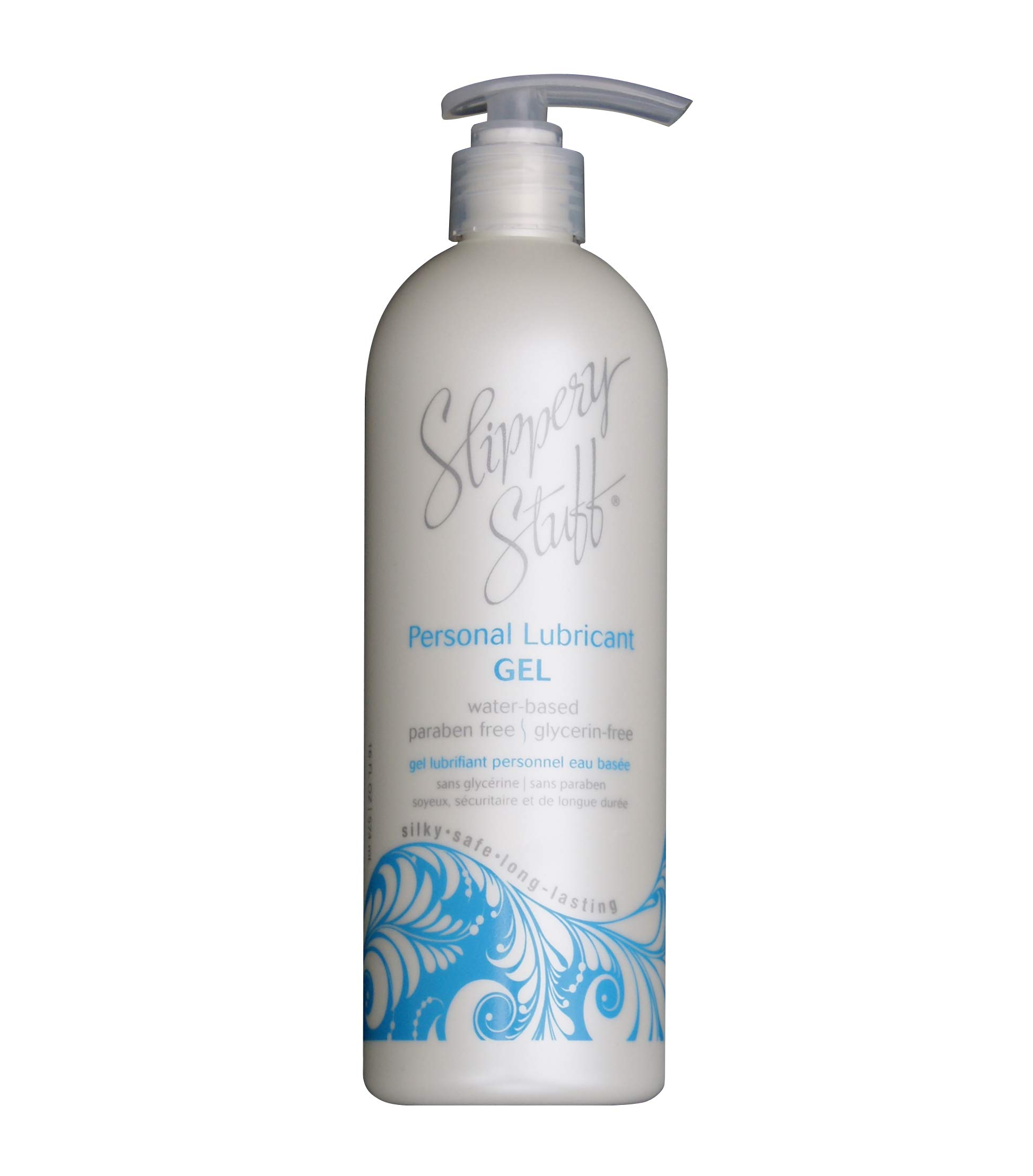 Slippery Stuff, Gel WaterBased Lubricant, Clear, Unscented, 16 Ounce (Pack of 2)