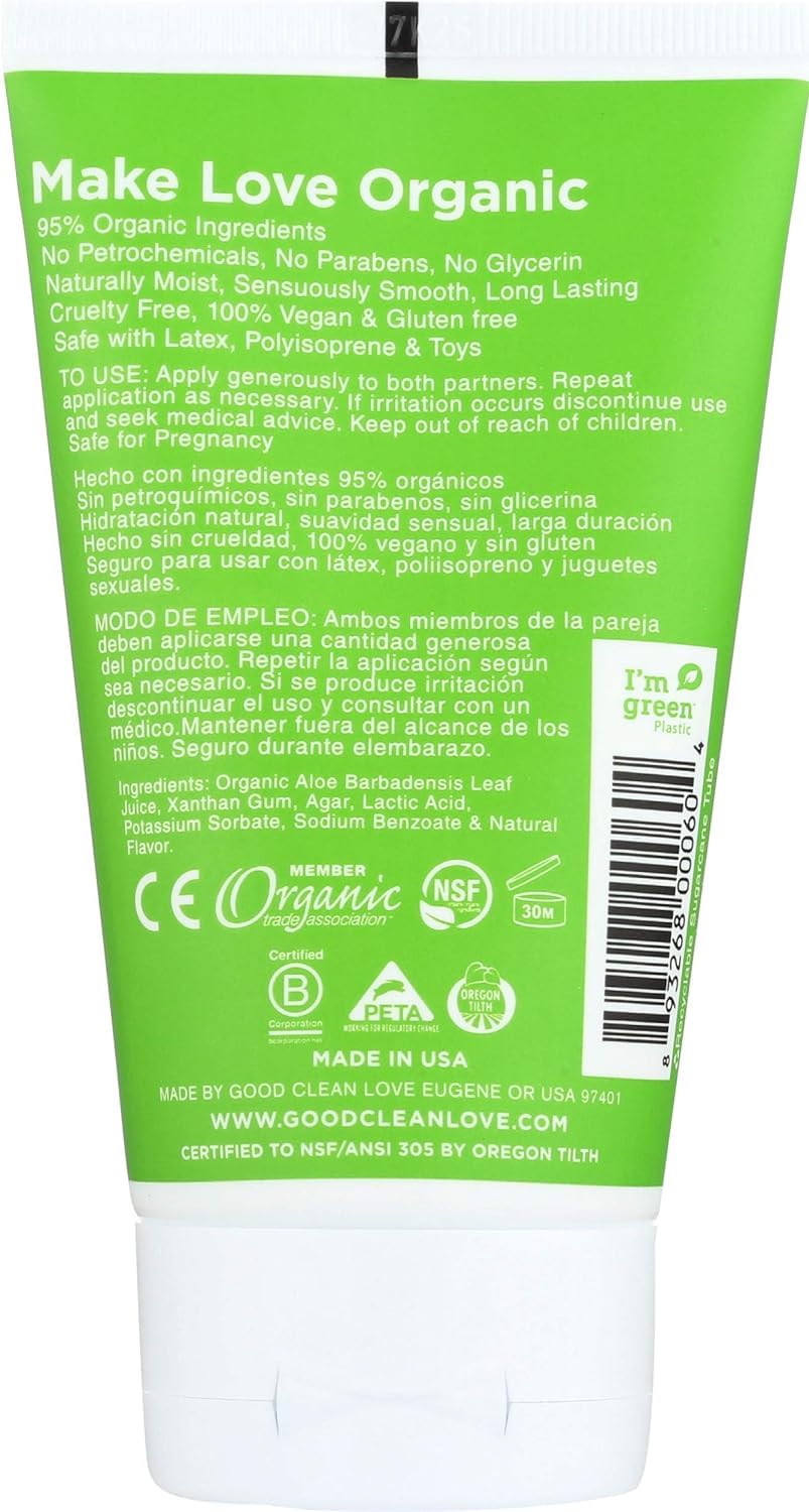 Good Clean Love All Natural Personal Lubricant, Almost Naked 4 oz (Pack of 3)