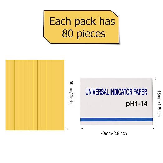 pH Test Strips, 4 Packs of 320 pH. 1-14 Test Paper, Litmus Paper pH Test Strips, pH Balance Test Strips for Women for Water Saliva Urine Soil Testing