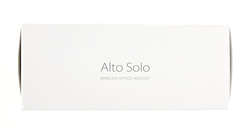 Avantalk Alto Solo - Wireless Headset with Mic for Work with Qualcomm Bluetooth Solution, CVC Noise-Canceling for PC, Computer & Laptop, Charging Stand, Mute Button, Wired Headphones Option