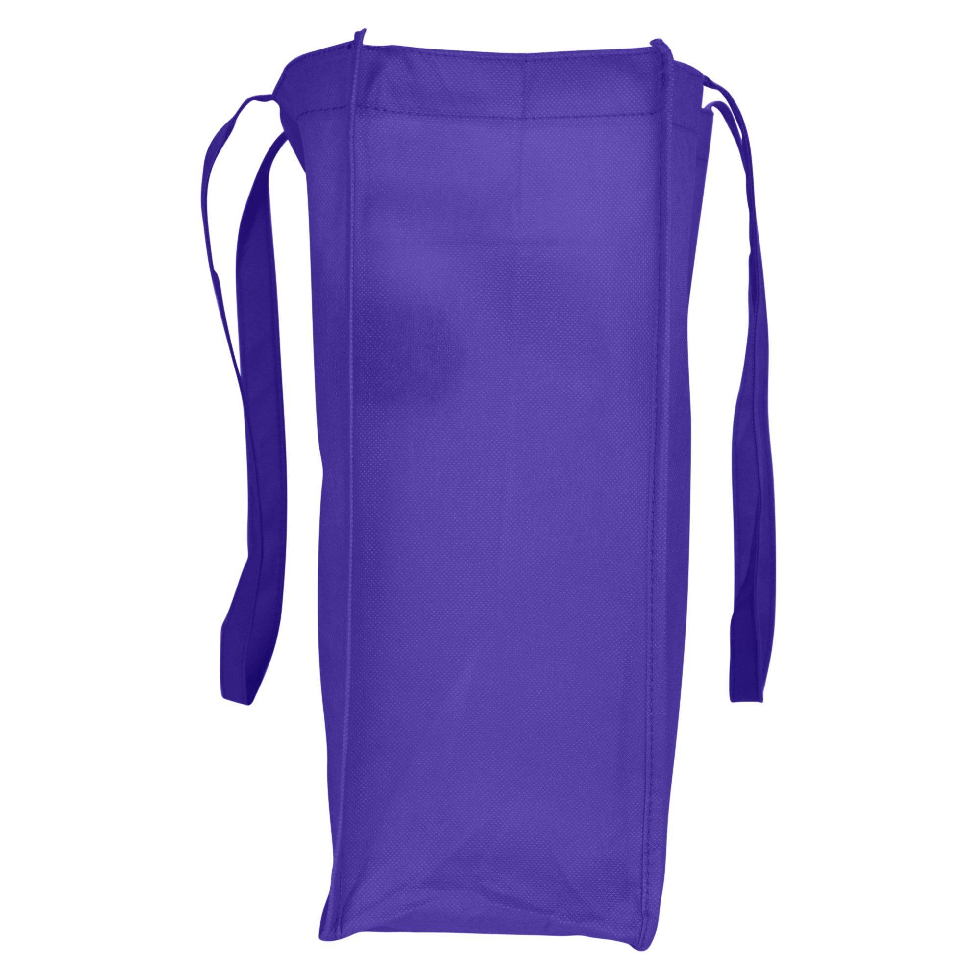 DALIX 20" Extra Large Reuseable Eco-Friendly Recycled Material Tote Bag in Purple-2 Pack