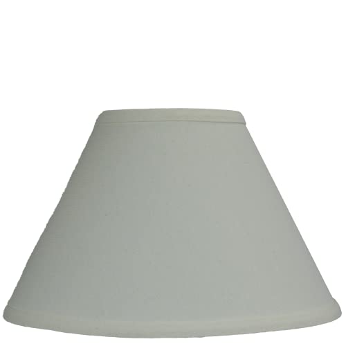 FenchelShades.com 5" Top Diameter x 12" Bottom Diameter 8" Height Fabric Empire Lampshade With Spider Attachment (Linen Beige Homespun)