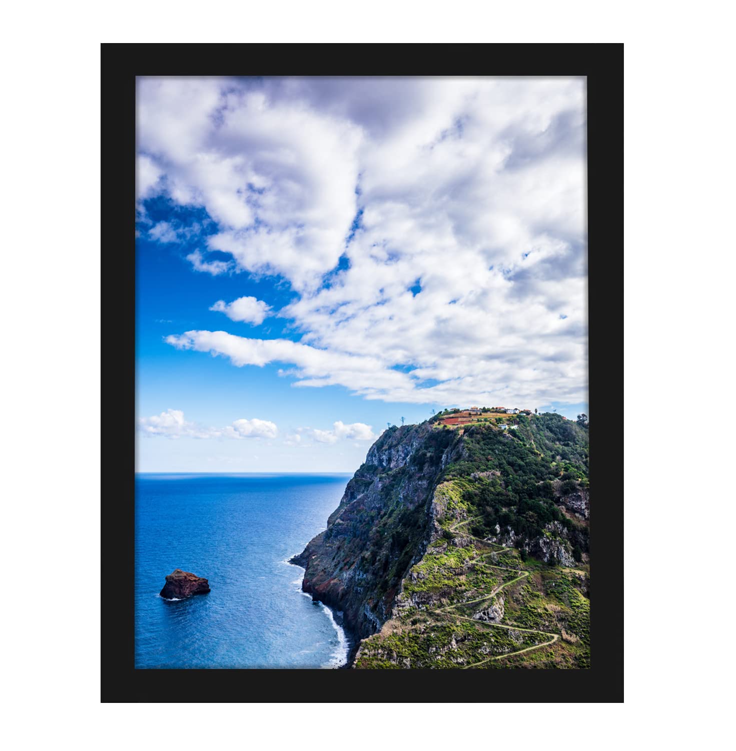 MENNTHUI 10x12 Black Picture Frame, Wall Mounting Horizontally or Vertically, Decoration for Photos, Paintings, Posters, Artwork