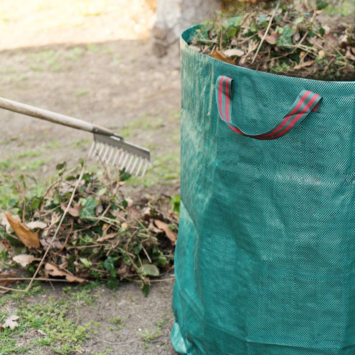 IME Reusable Gardening Lawn Leaf Bag, 272L, Green, 1 Count