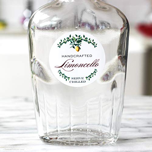 LIMONCELLO LABELS, Garland Style, 2" ROUND CIRCLE - 12 / PKG