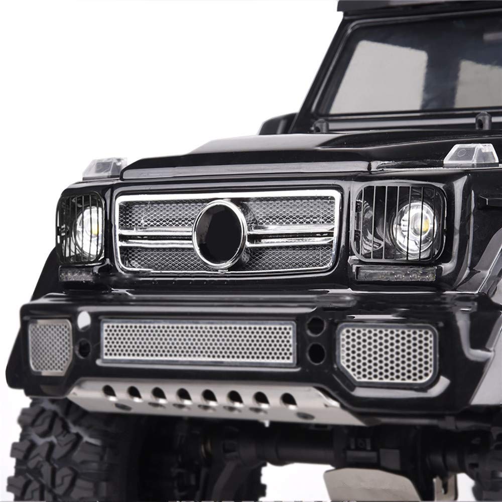 Camisin 1 Pair Metal Headlight Lampshade Grille Cover for TRX4 G500 TRX6 G63 1/10 RC Crawler Car Parts Accessories