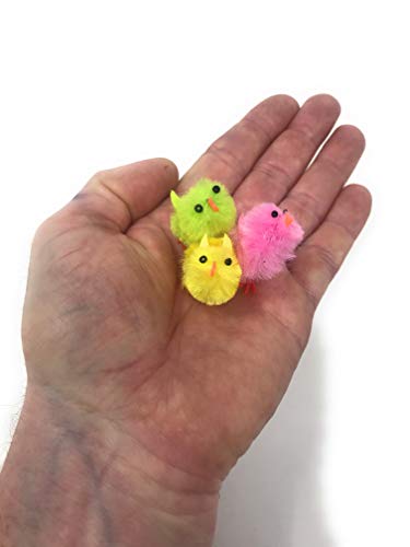 Funiverse Bulk 72 Pack Chenille Chick Baby Shower or Easter Decoration Assortment