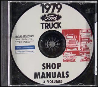 1979 Ford Truck CD Repair Shop Manual 79 F100-350 Pickup Bronco and Van